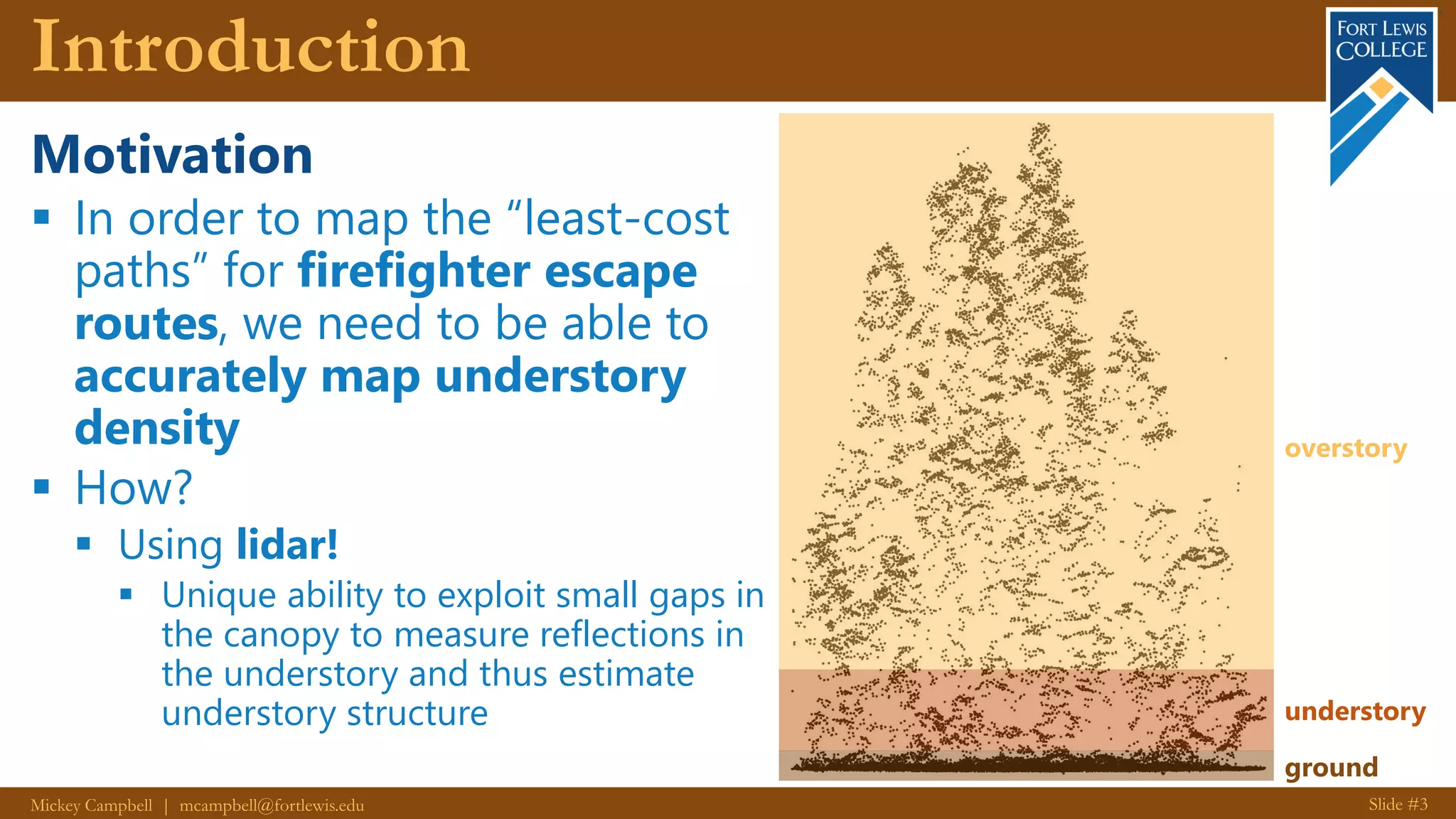 2018 GIS in the Rockies: Mapping the Density of Forest Understory Vegetation Using Discrete ...