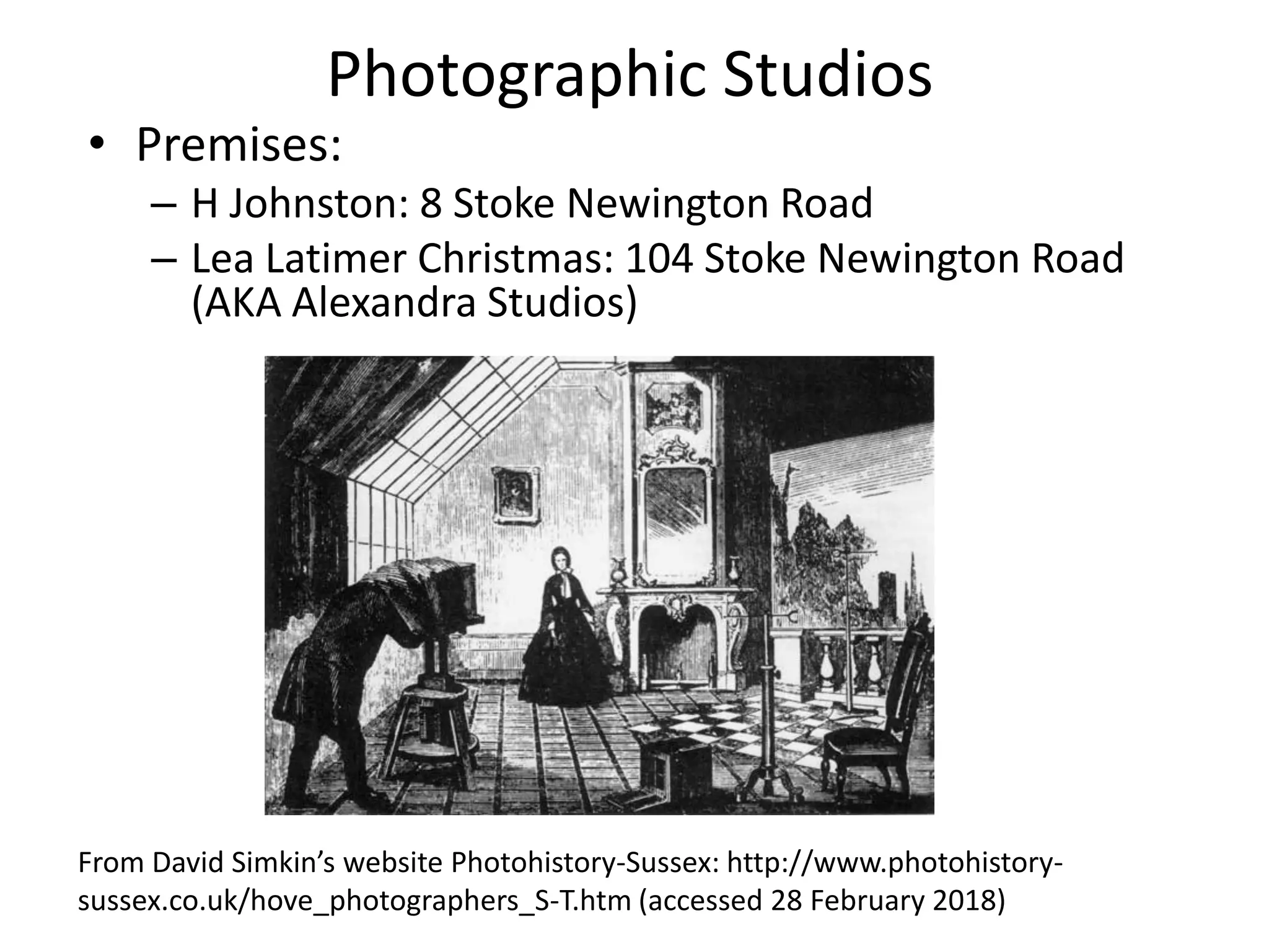 Mapping the photography profession in Victorian Stoke Newington | PDF ...