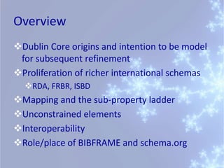 Mapping FRBR, ISBD, RDA, and other namespaces to DC for ...