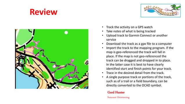 Orienteering Mapping Using a GPS Watch | PPTX | Maps & Navigation