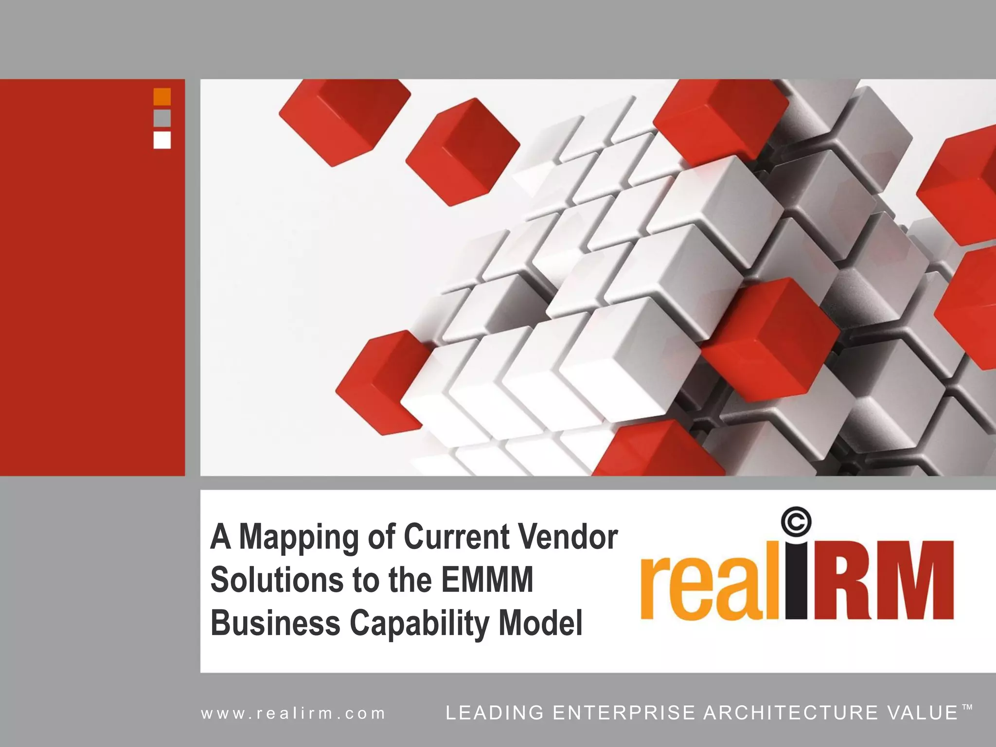 Mapping vendor solutions to emmm capability map | PDF