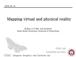 Mapping virtual and physical reality | PPT