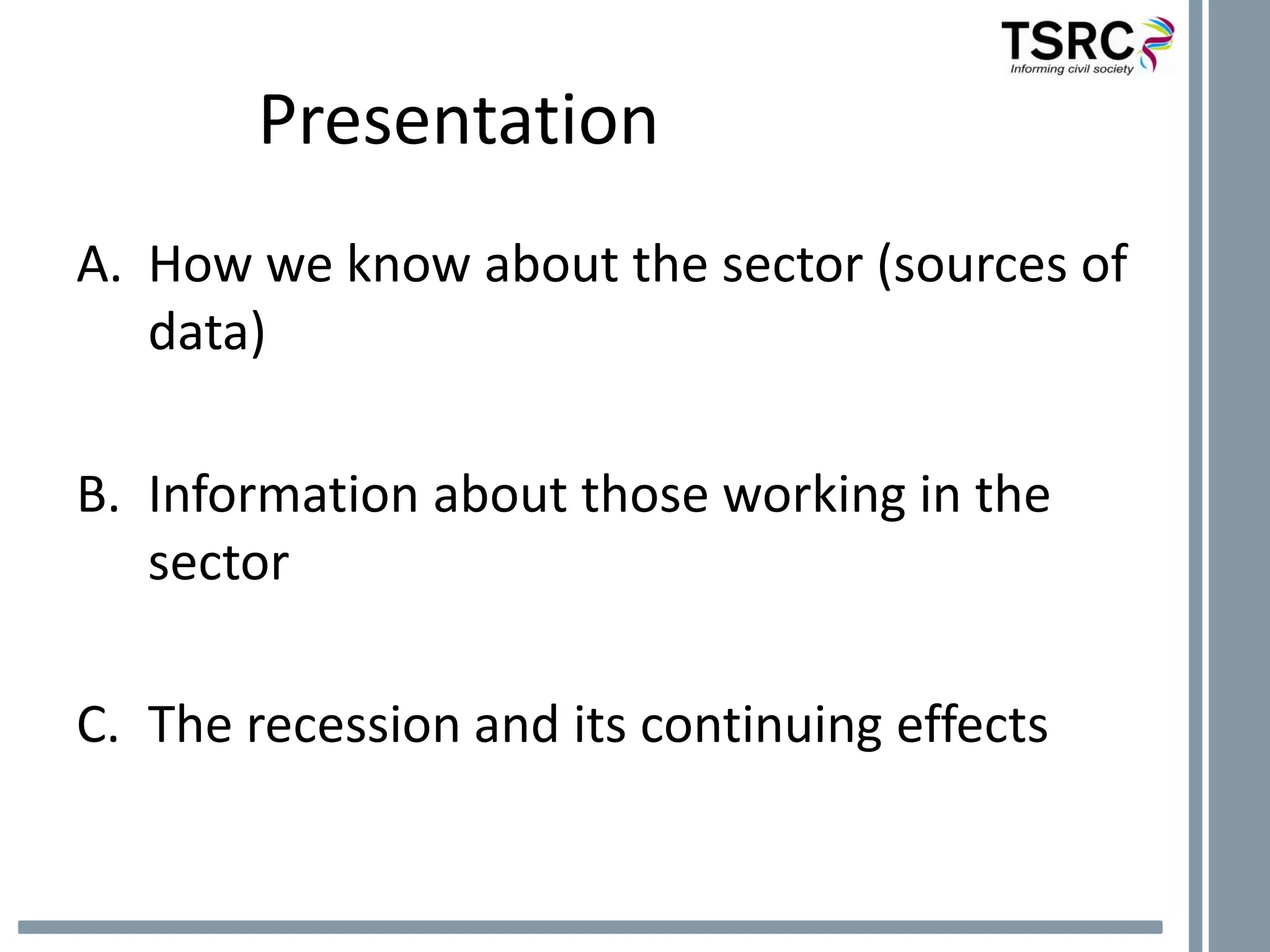 Mapping what we know about the third sector, steve mc kay | PPTX