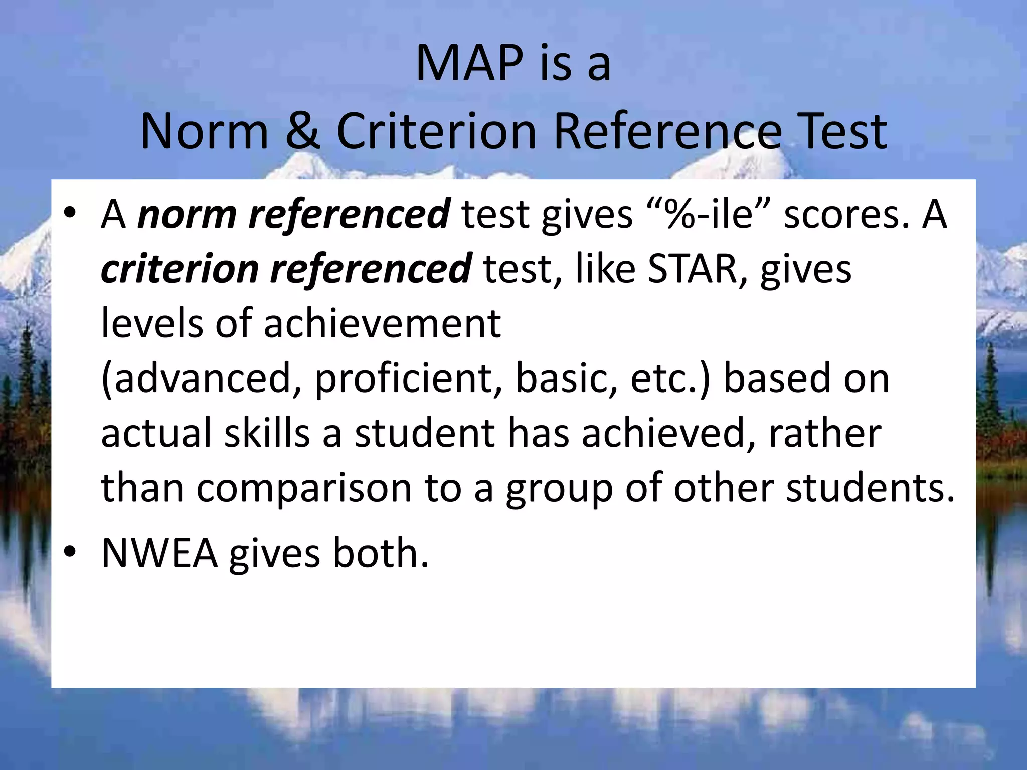 NWEA MAP Presentation: Palmer Park Preparatory Academy Mrs. Davis ...