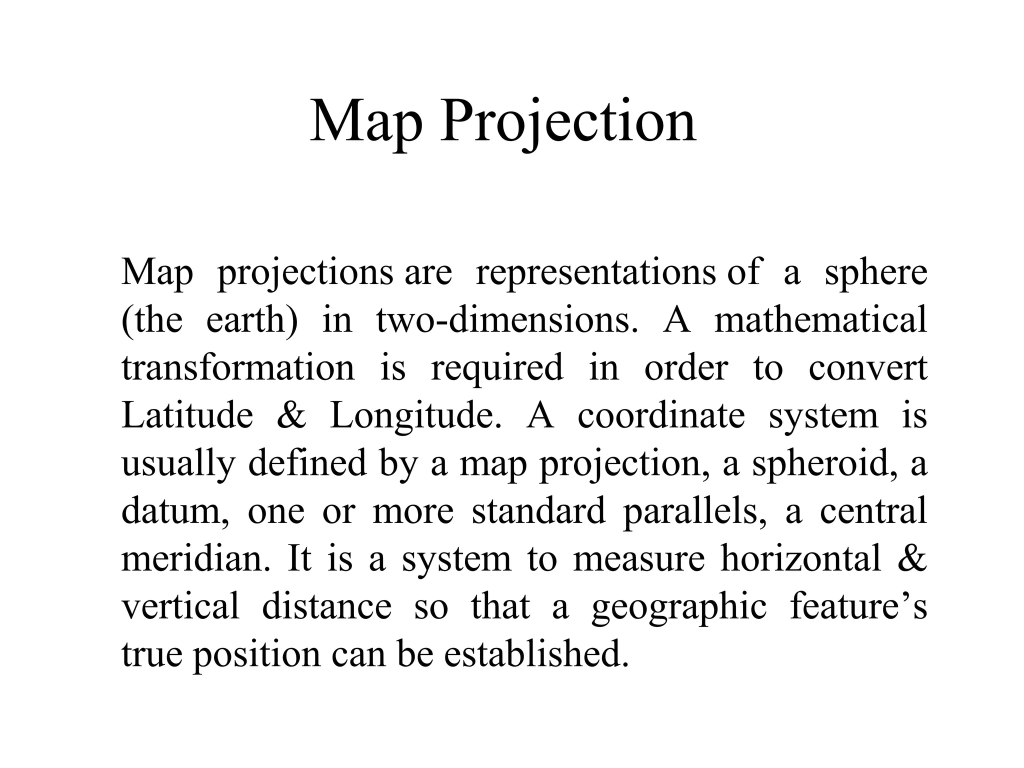 Map projection | PPT
