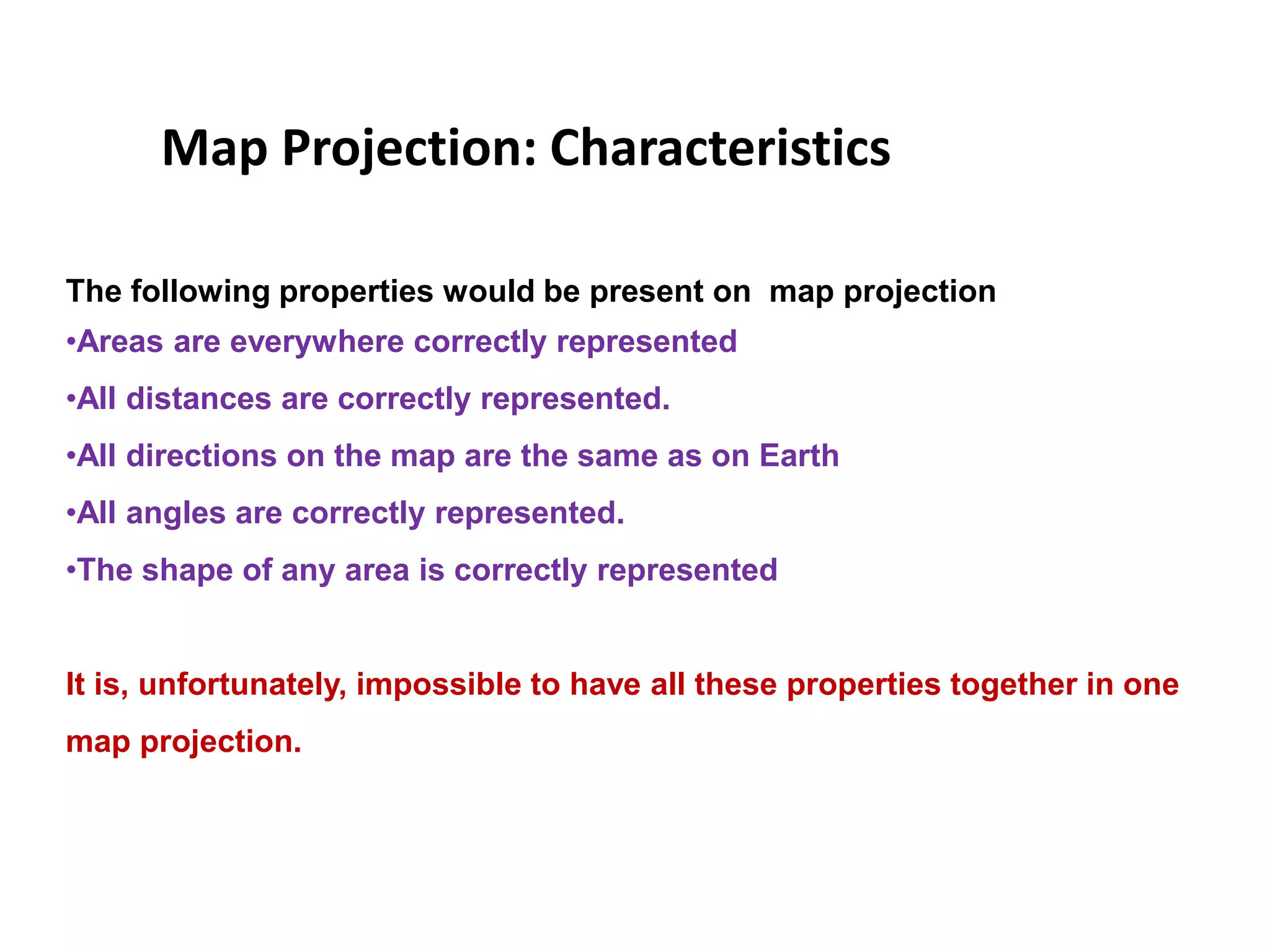 Map projection | PPT | 3-D Graphics | Computer Software and Applications