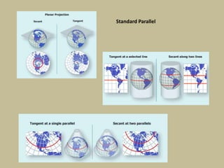 Map projection | PPT | 3-D Graphics | Computer Software and Applications
