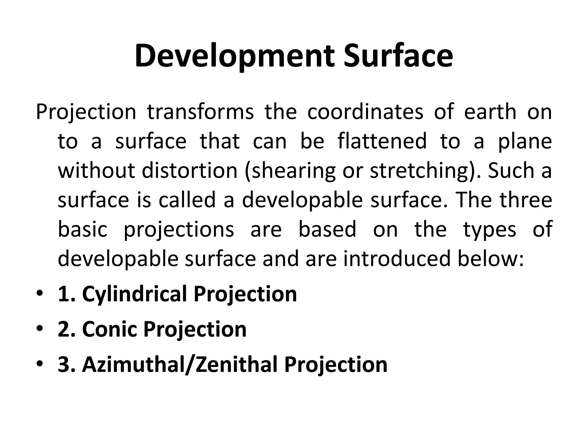Map projection | PPTX
