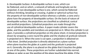 MAP PROJECTION.pptx remote sensing gis globe | PPTX