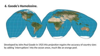 MAP PROJECTION.pptx remote sensing gis globe | PPTX