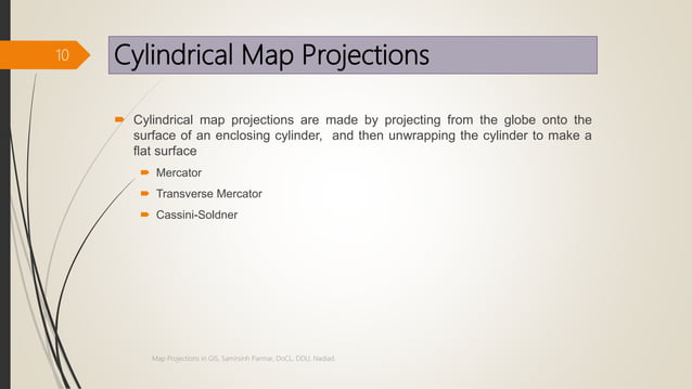 MAP PROJECTION IN GIS.pptx