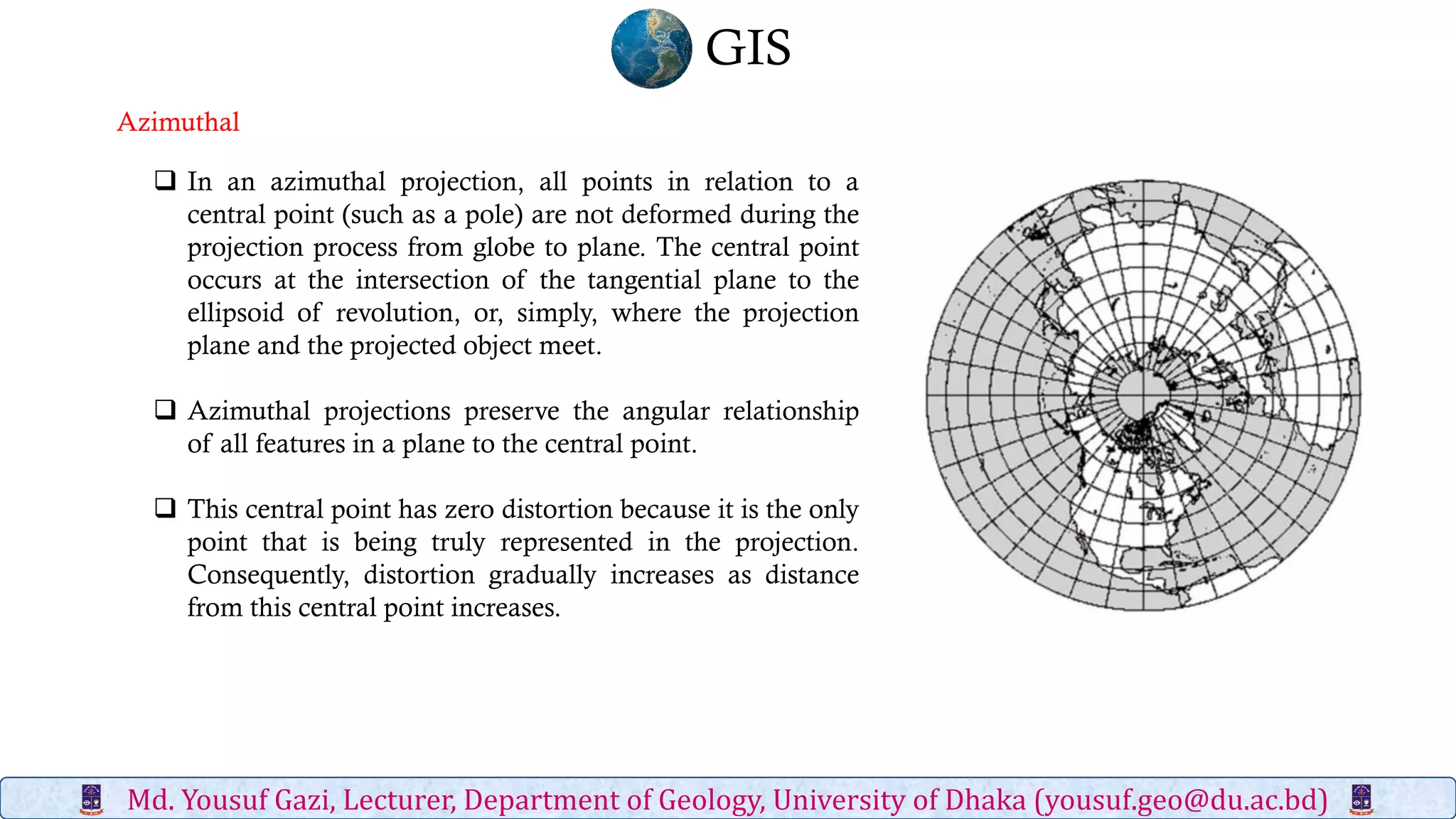 Map projection md. yousuf gazi | PDF