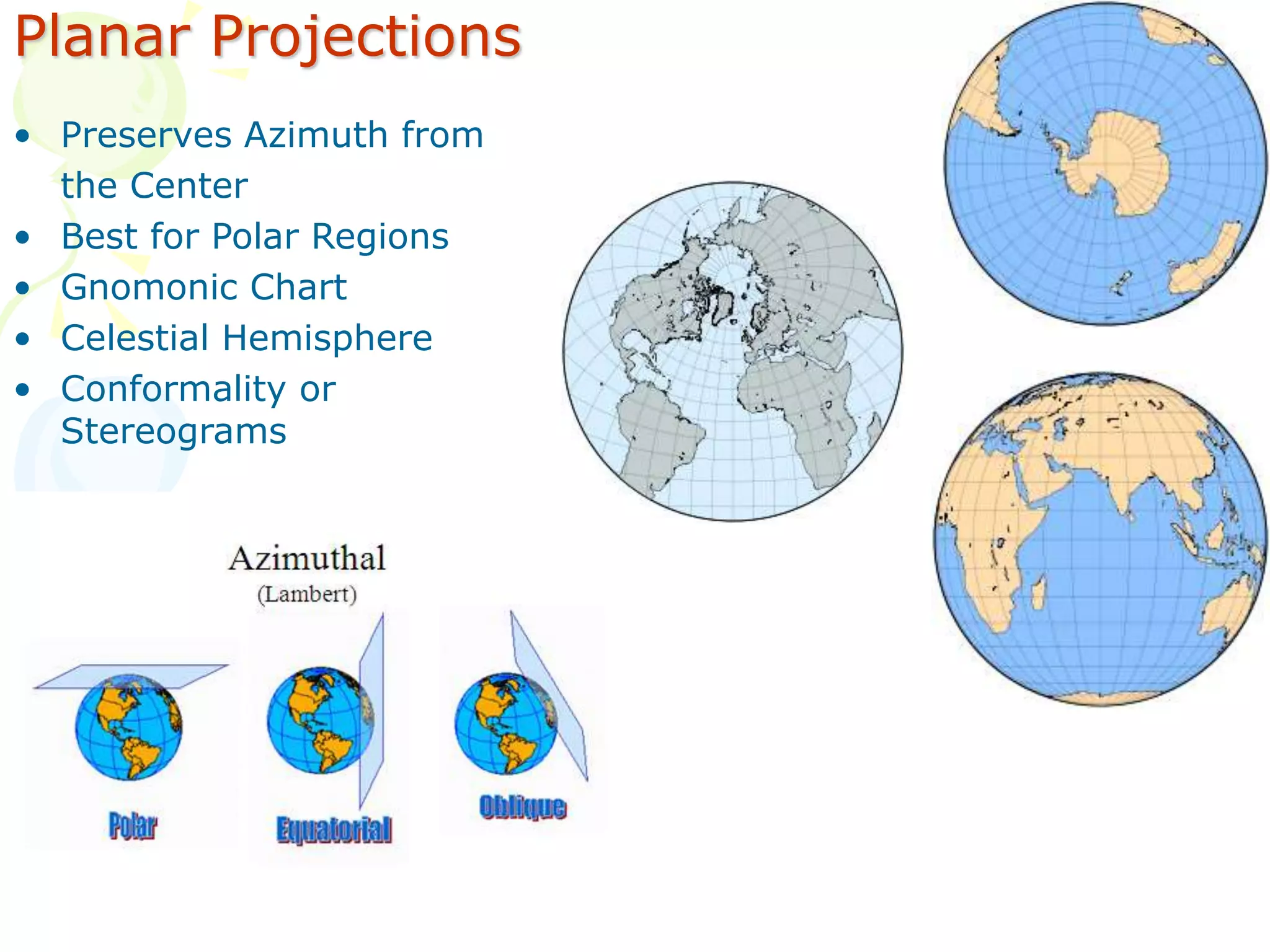 Map Projections ―concepts, classes and usage | PPT