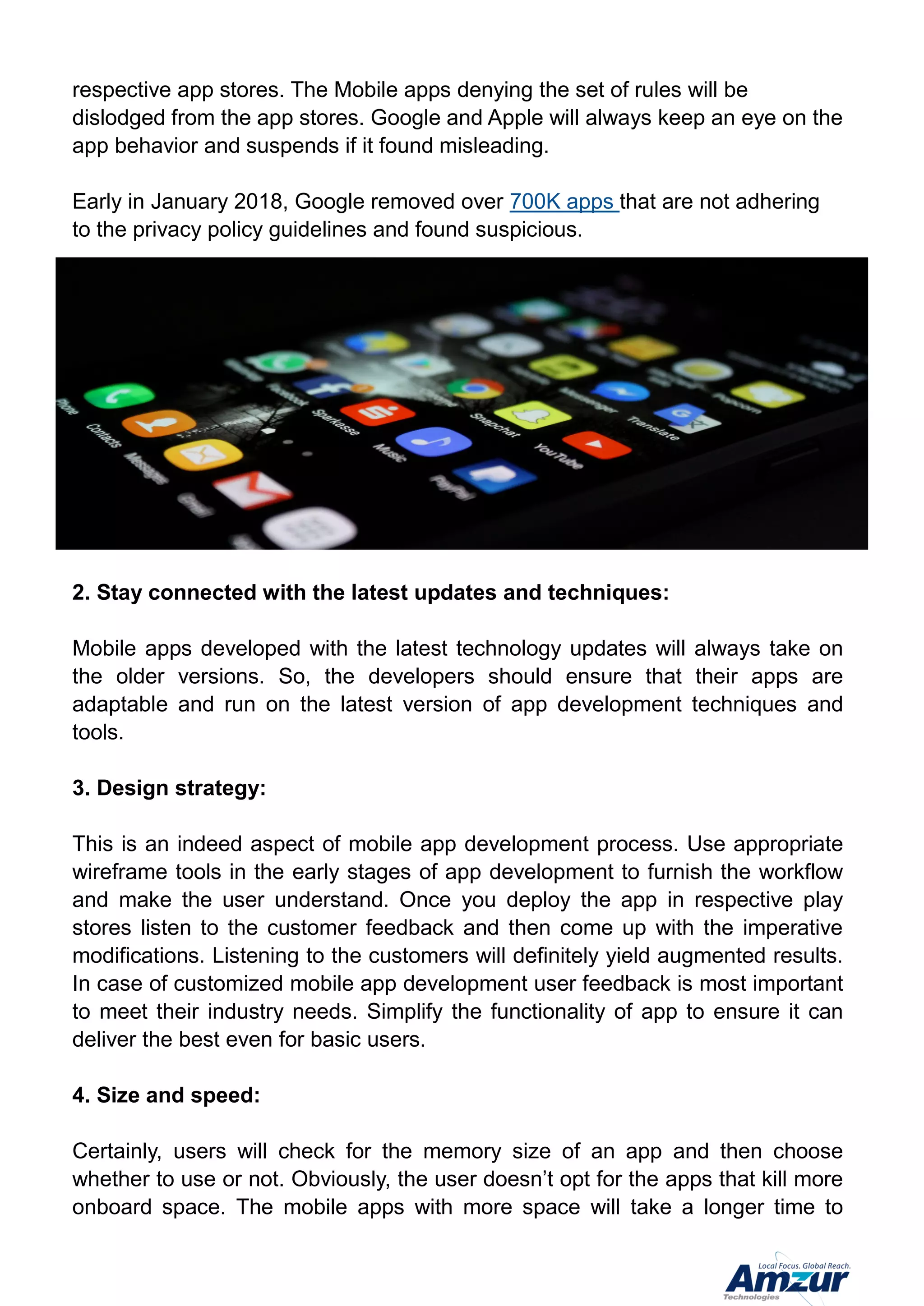 Top 7 best practices to build a Great Mobile App | PDF