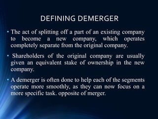 DEMERGER OF COMPANY | PPTX