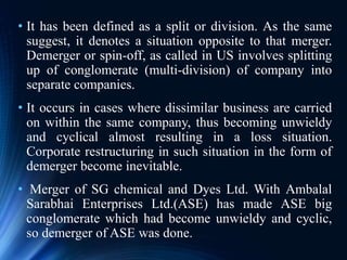 DEMERGER OF COMPANY | PPTX