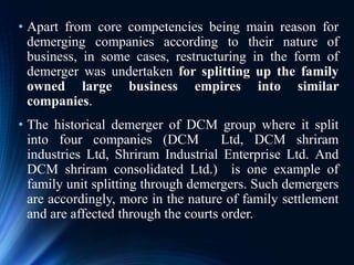 DEMERGER OF COMPANY | PPTX