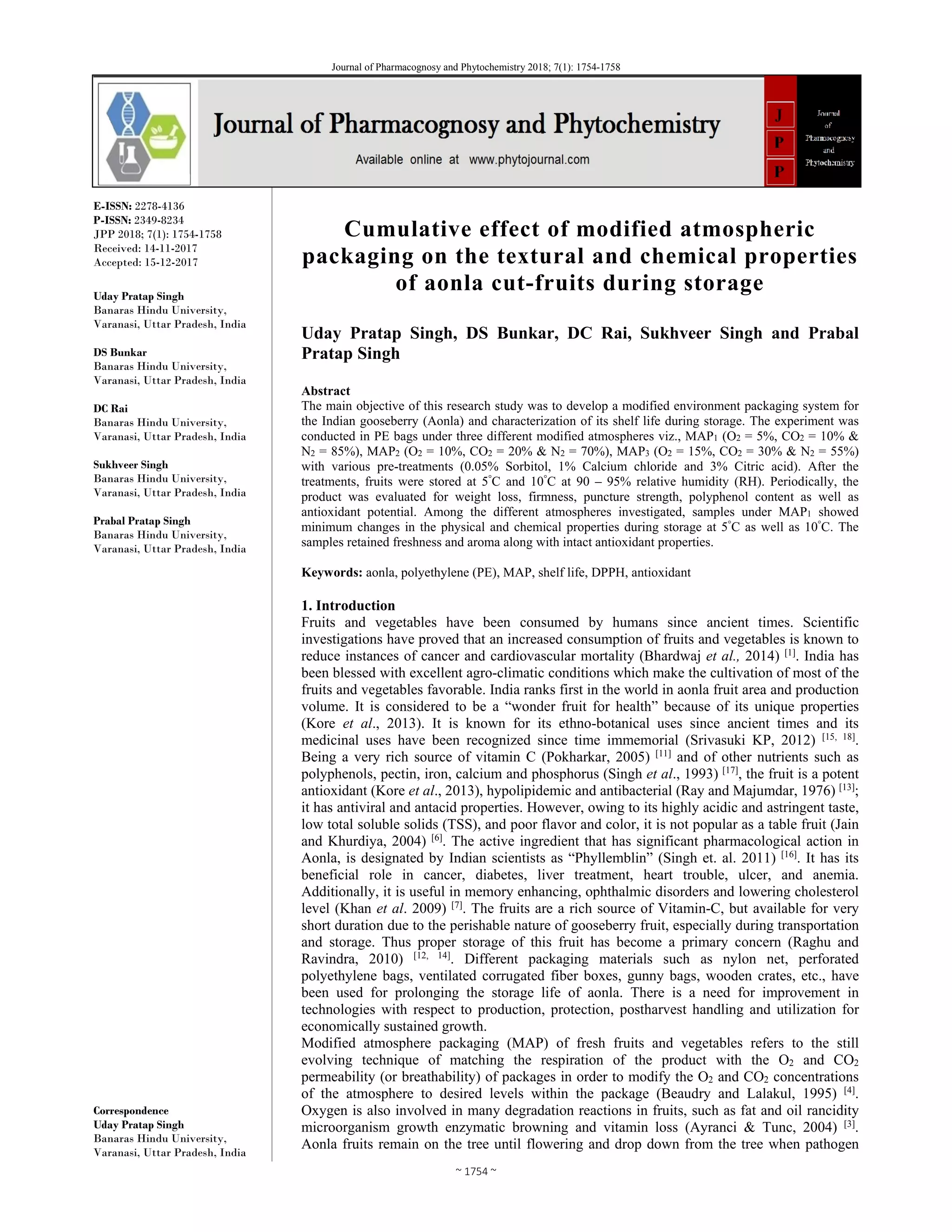 Cumulative effect of modified atmospheric packaging on the textural and ...
