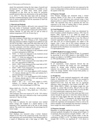 Cumulative effect of modified atmospheric packaging on the textural and chemical properties of ...
