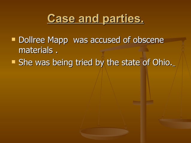 Mapp v ohio | PPT