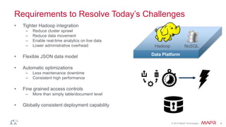 MapR-DB – The First In-Hadoop Document Database | PPTX