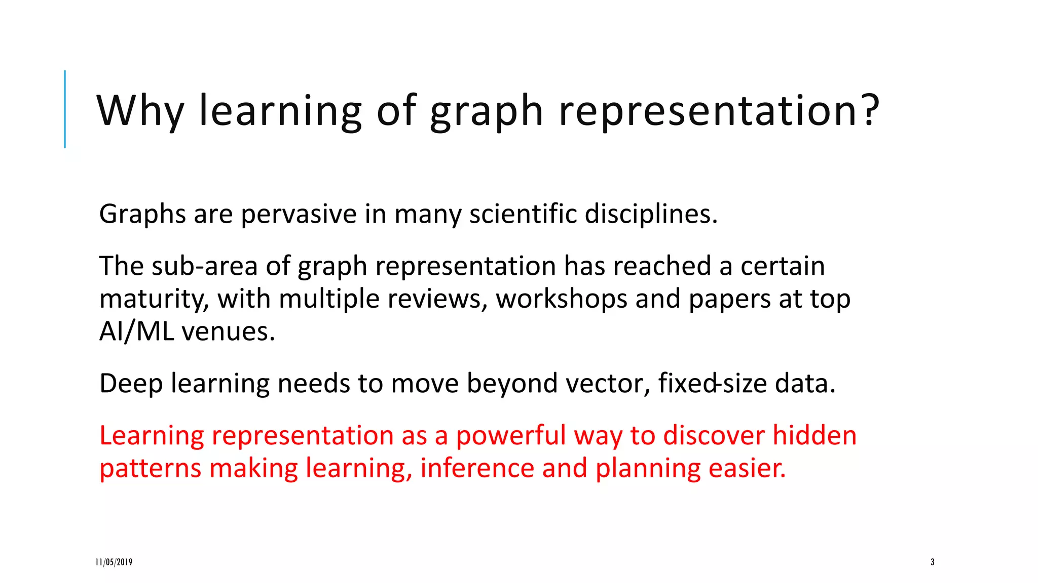 Representation learning on graphs | PDF