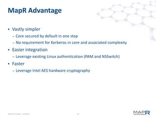 Securing Hadoop - MapR Technologies | PPT