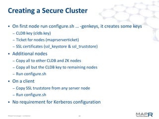 Securing Hadoop - MapR Technologies | PPT