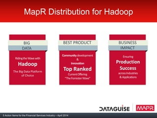 Dataguise & MapR: Action Items for the Financial Industry | PPT