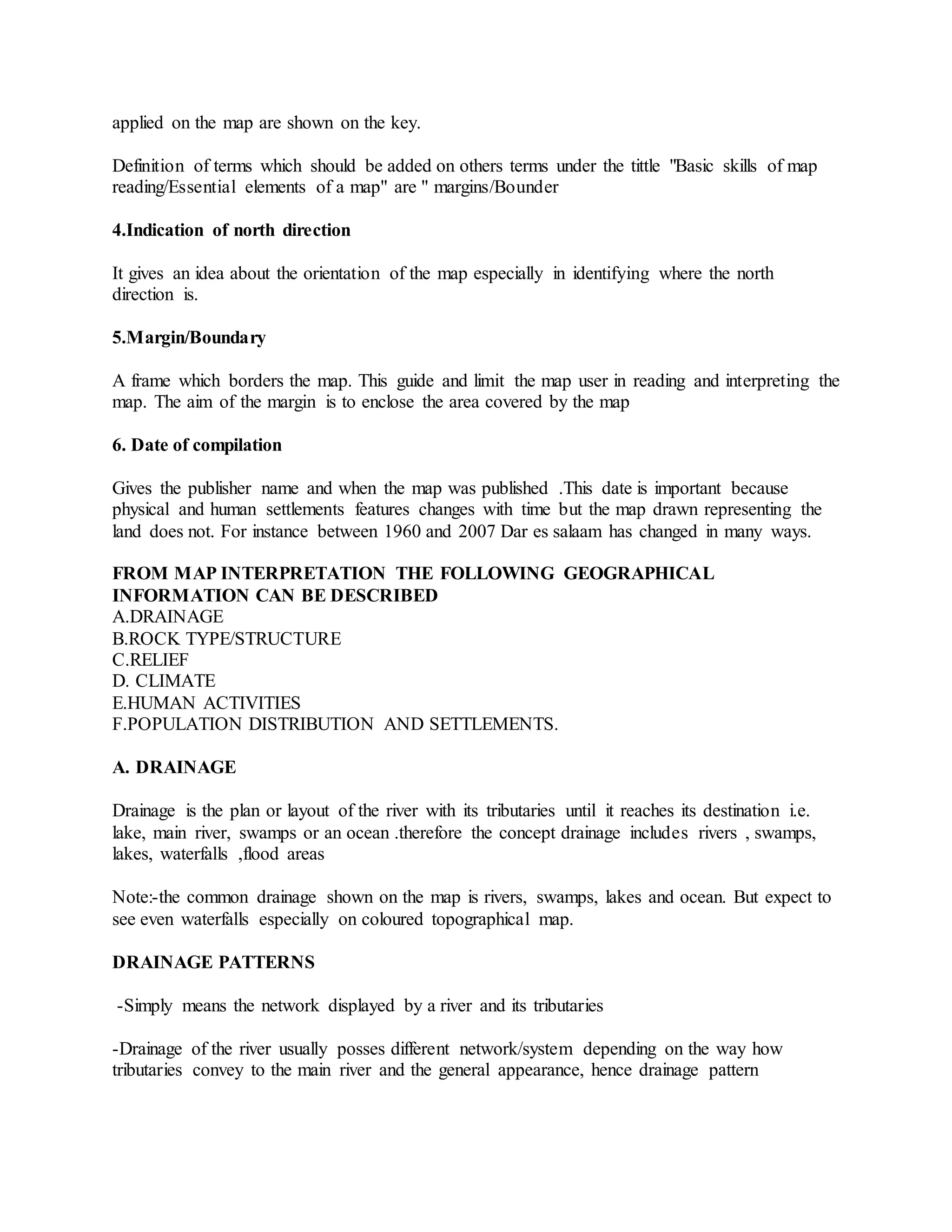 Map reading and interpretation | DOCX