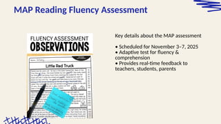 MAP Reading Fluency grades 1-2 implementation | PPTX