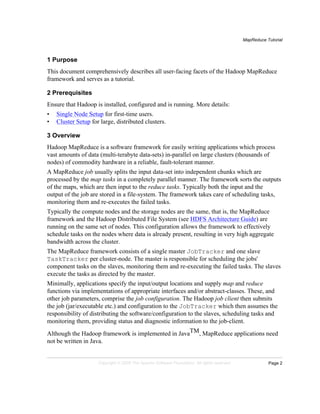 Mapredtutorial | PDF