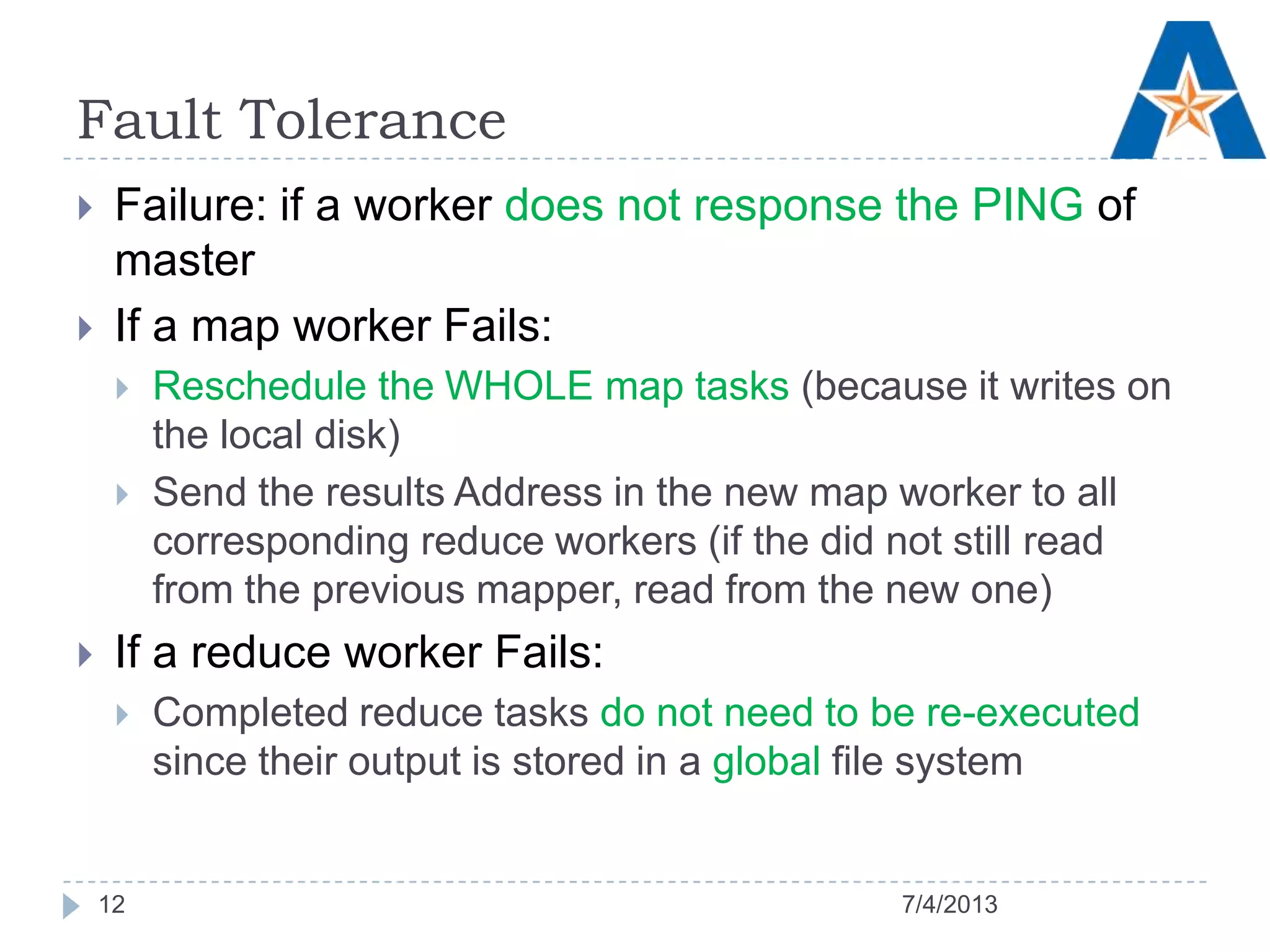Mapreduce Simplified Data Processing On Large Clusters Ppt Free Download