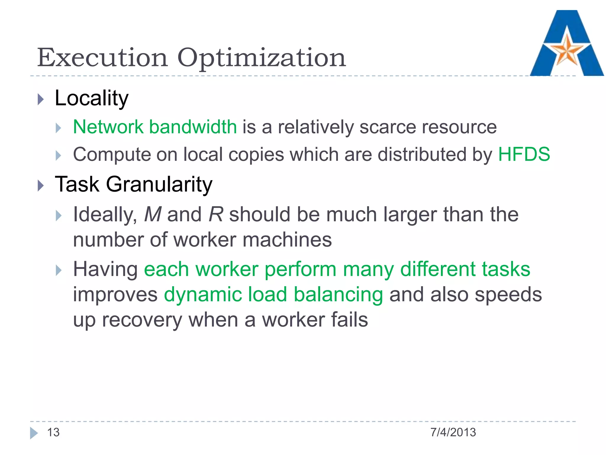 Mapreduce Simplified Data Processing On Large Clusters Ppt Free Download