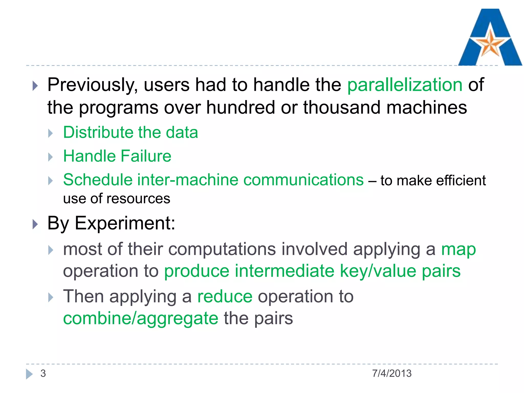 Mapreduce Simplified Data Processing On Large Clusters Ppt Free Download