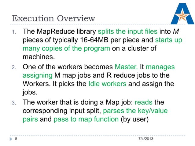 MapReduce : Simplified Data Processing on Large Clusters | PPT | Free ...