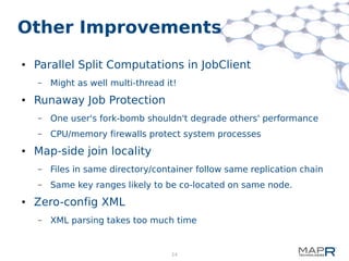 MapReduce Improvements in MapR Hadoop | PDF | Databases | Computer Software and Applications