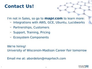 MapReduce Improvements in MapR Hadoop | PDF | Databases | Computer Software and Applications