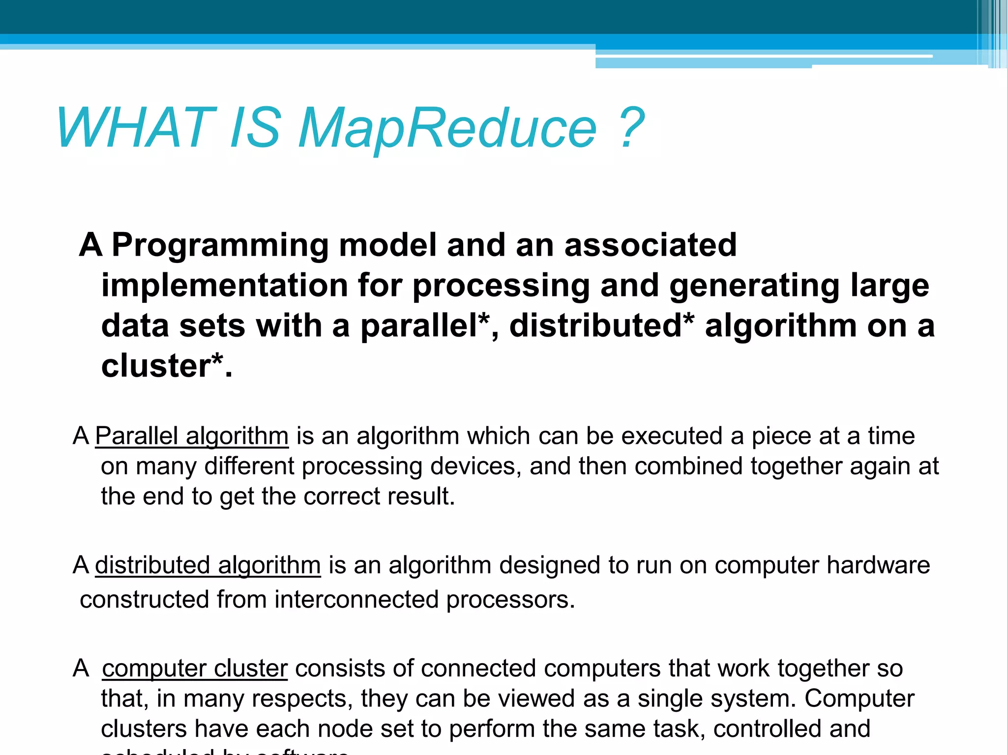 Map reduce in Hadoop | PPT