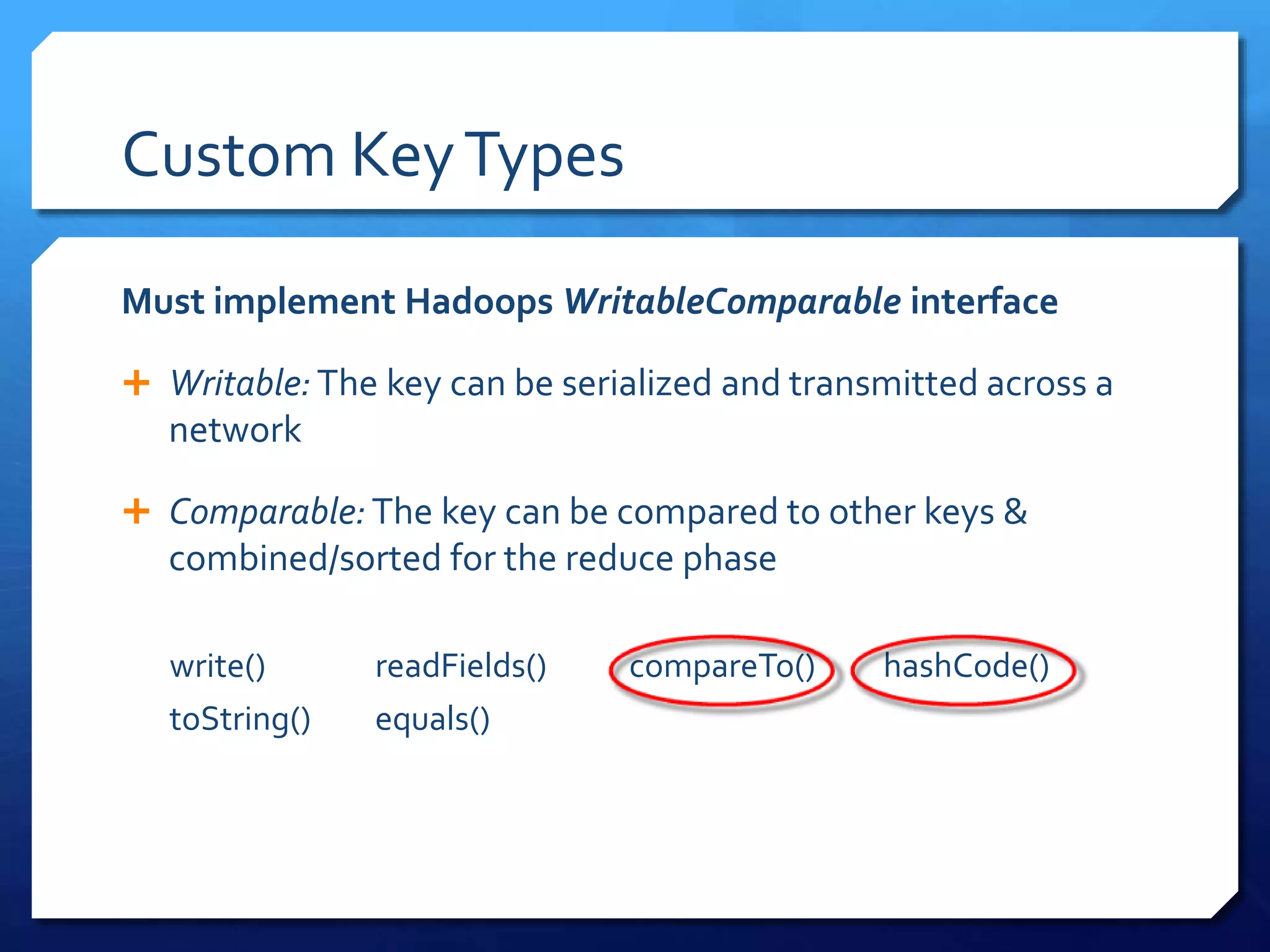 Mastering Hadoop Map Reduce - Custom Types and Other Optimizations | PPTX