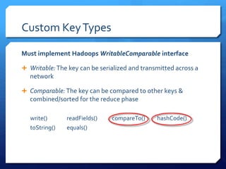 Mastering Hadoop Map Reduce - Custom Types and Other Optimizations | PPTX
