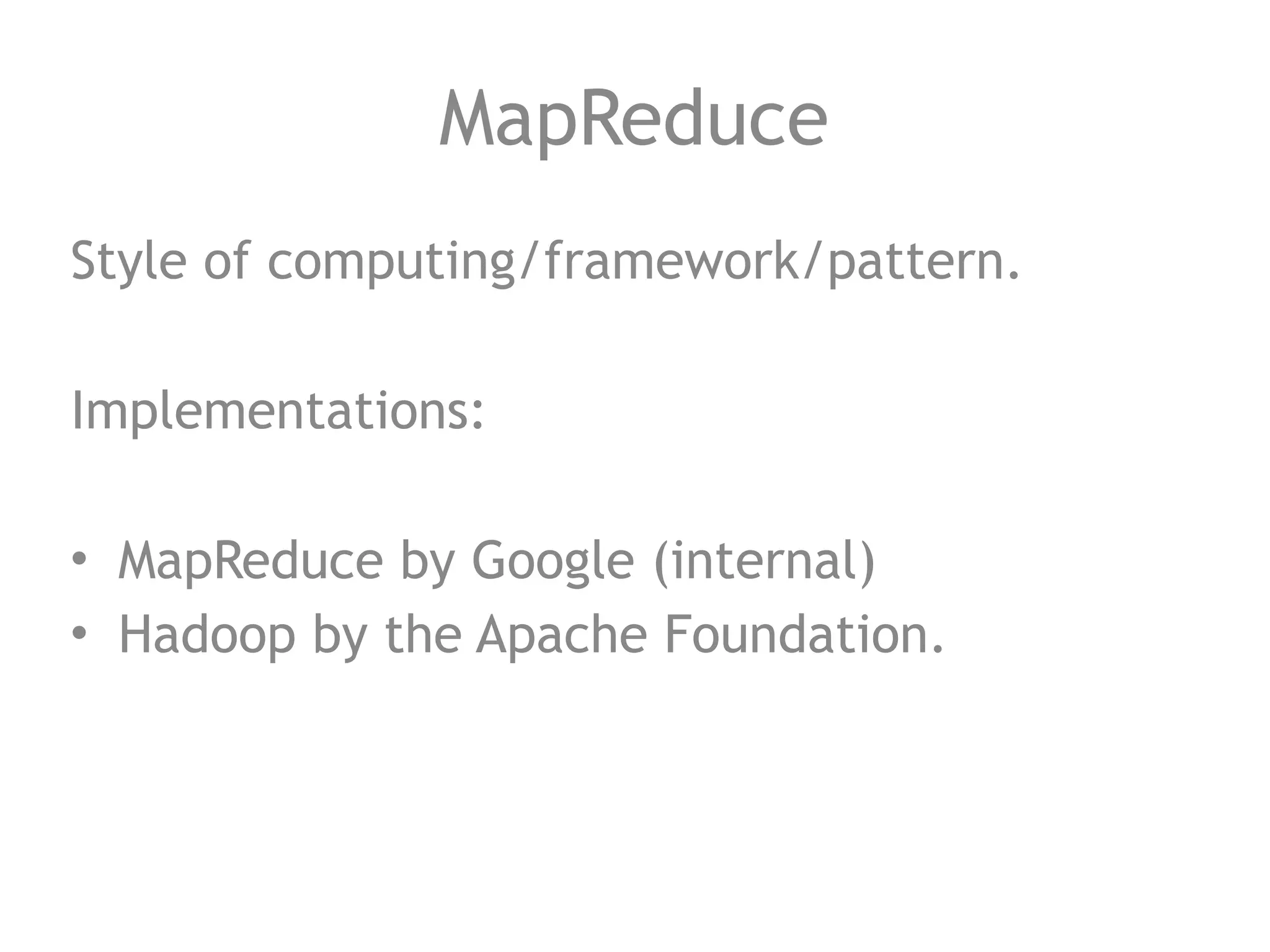 MapReduce and the New Software Stack | PPT