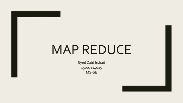 Map reduce | PPT