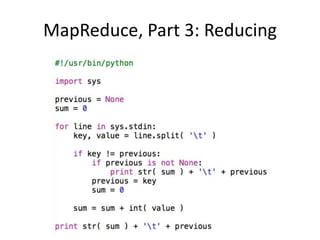 A Hands-on Introduction to MapReduce (in Python) | PPTX