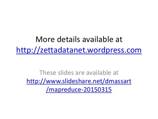A Hands-on Introduction to MapReduce (in Python) | PPTX