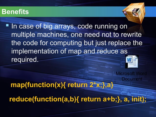 Map reduce functional programming | PPT