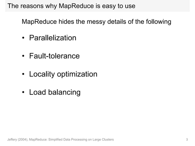 Mapreduce Simplified Data Processing On Large Clusters Ppt