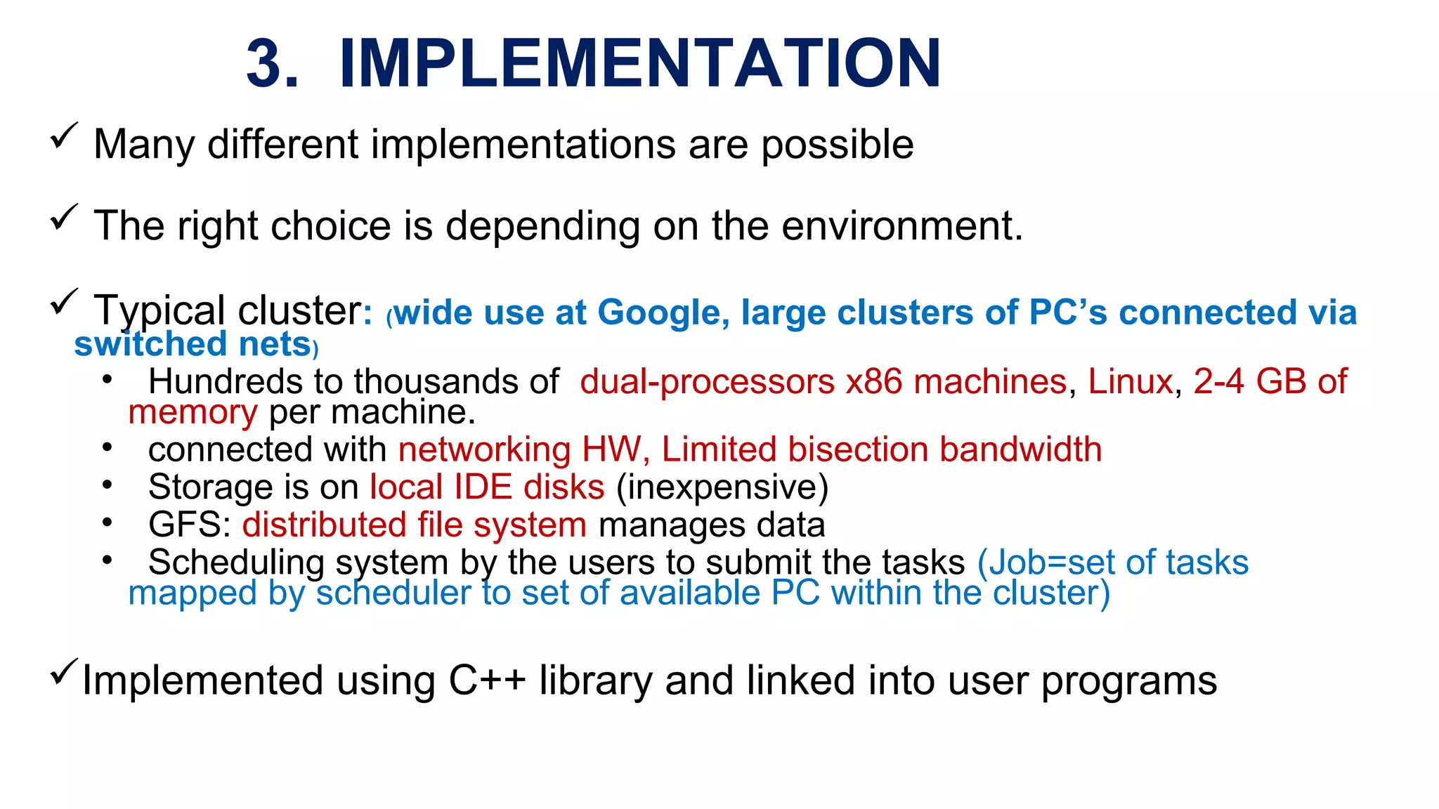 Map reduce - simplified data processing on large clusters | PPT