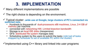 Map reduce - simplified data processing on large clusters | PPT