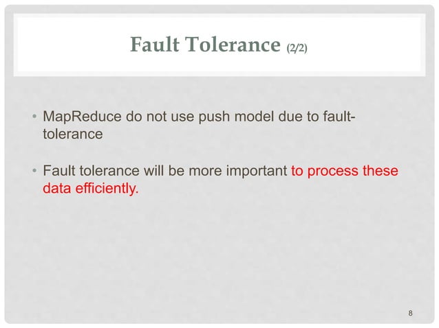 Map reduce advantages over parallel databases | PPT